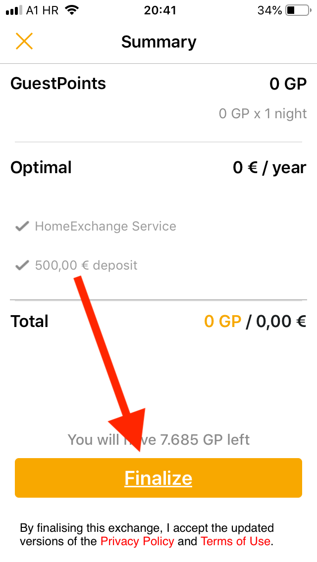 How do I finalize an exchange on the app? – HomeExchange